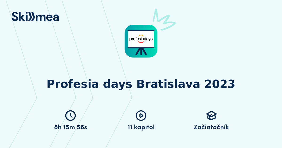 Videozáznamy z Profesia days Bratislava 2023 | Skillmea